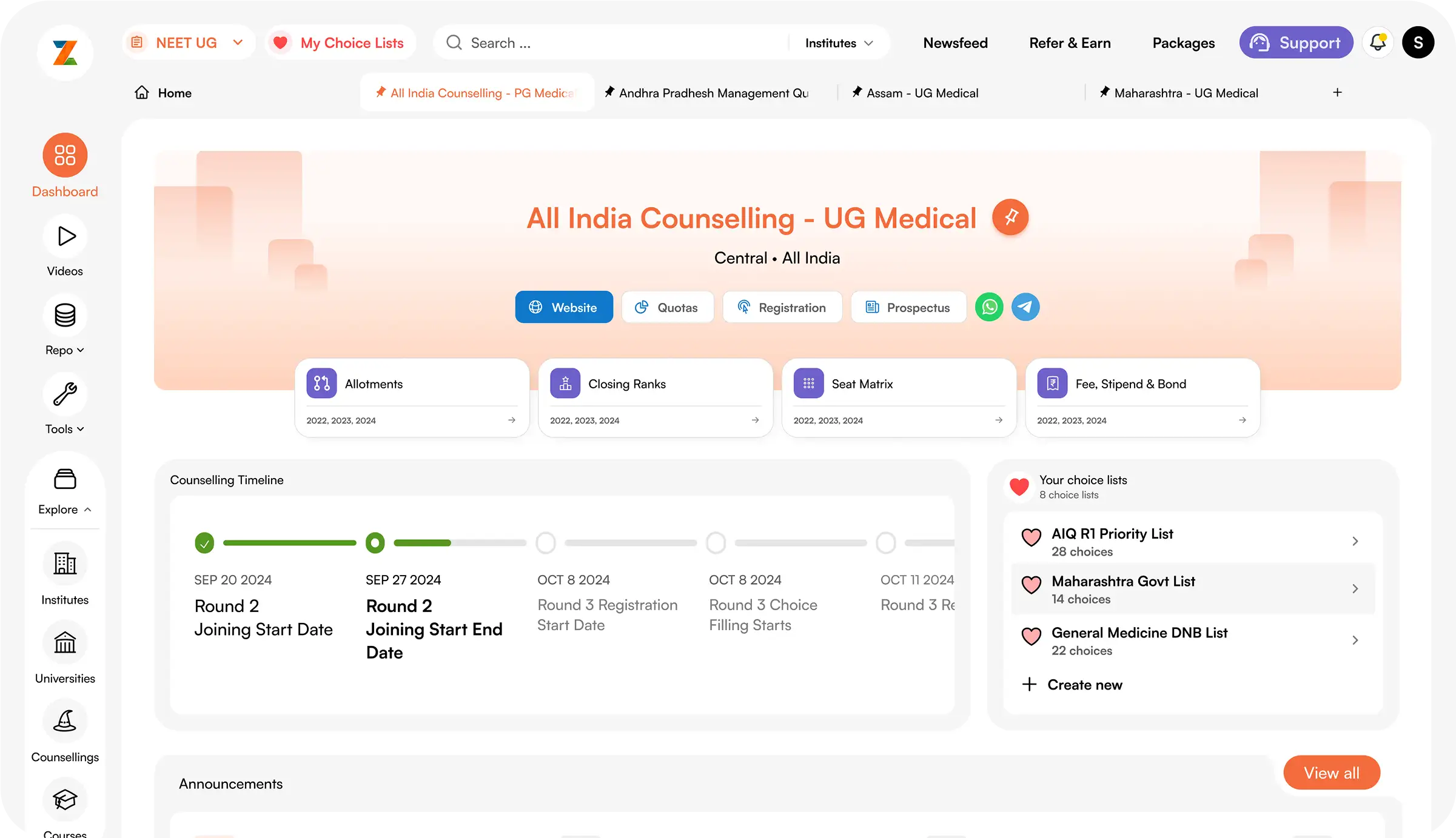 ZyNerd Portal | Your Ultimate NEET Counseling Partner